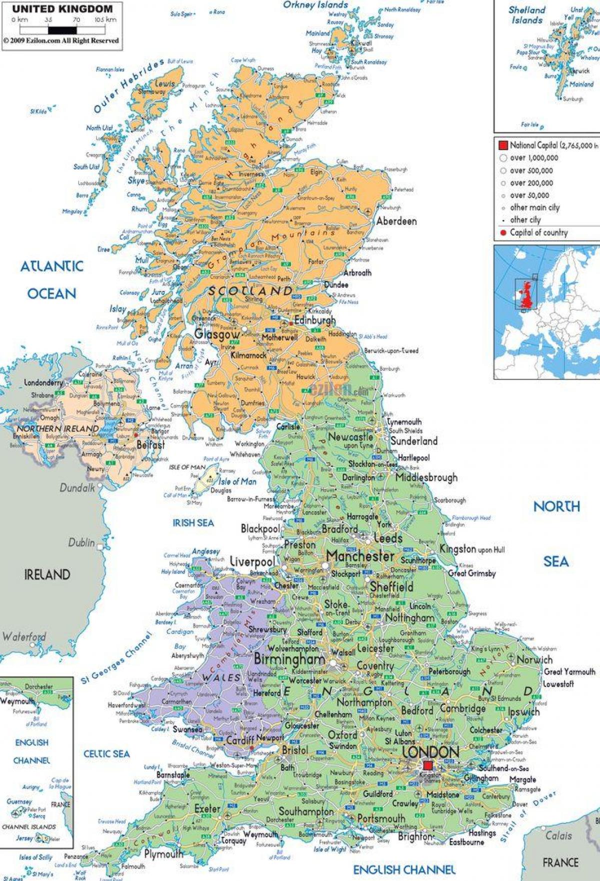 Mappa Della Gran Bretagna Old Britain Map Immagini E Fotografie Stock